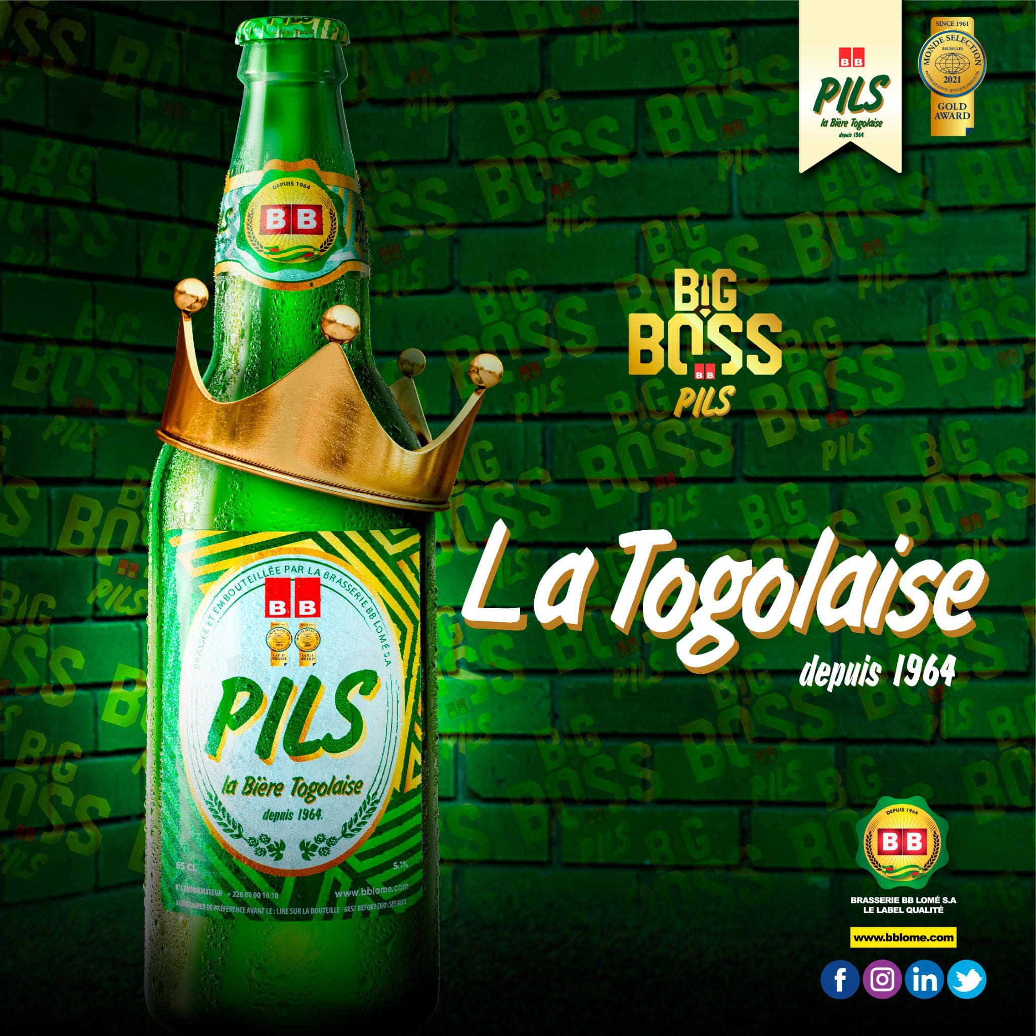 Avec Pils, délectez-vous de l’instant présent - Brasserie BB Lomé